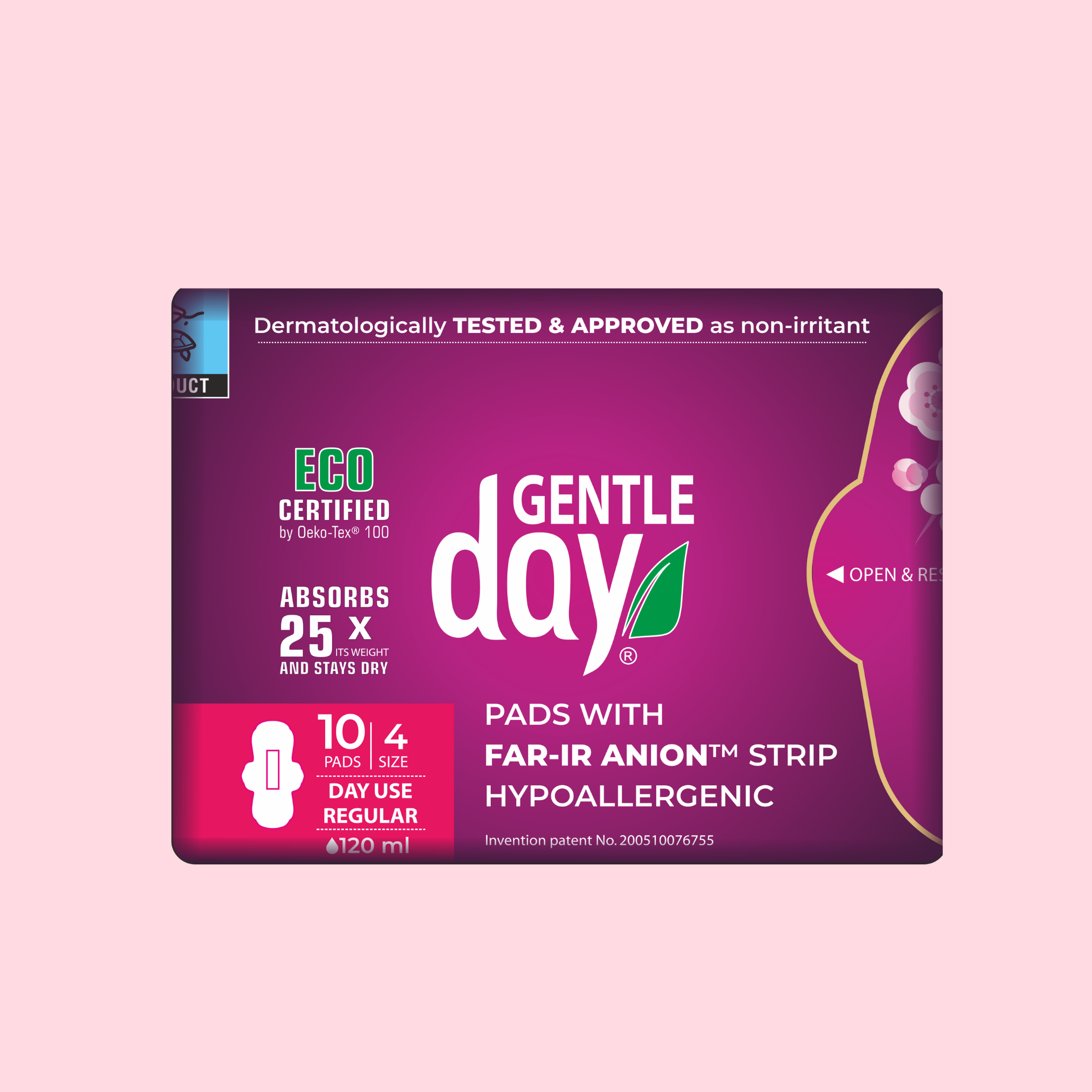 Organic Regular Flow Pads with FAR-IR ANION Strip – Gentle Day in South ...