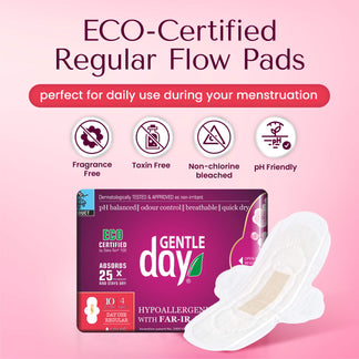 Organic Regular Flow Pads with FAR-IR ANION Strip – Gentle Day in South ...